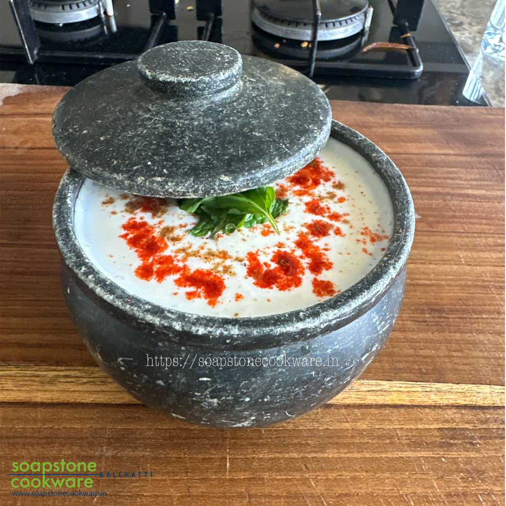 Curd Jar/ Salt Jar(TREATED) 400-650ml – Soapstonecookware-Kalchatti